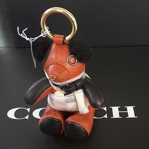Coach | Accessories | Coach Graphic Heart Bag Charm Teddy Bear Limited ...